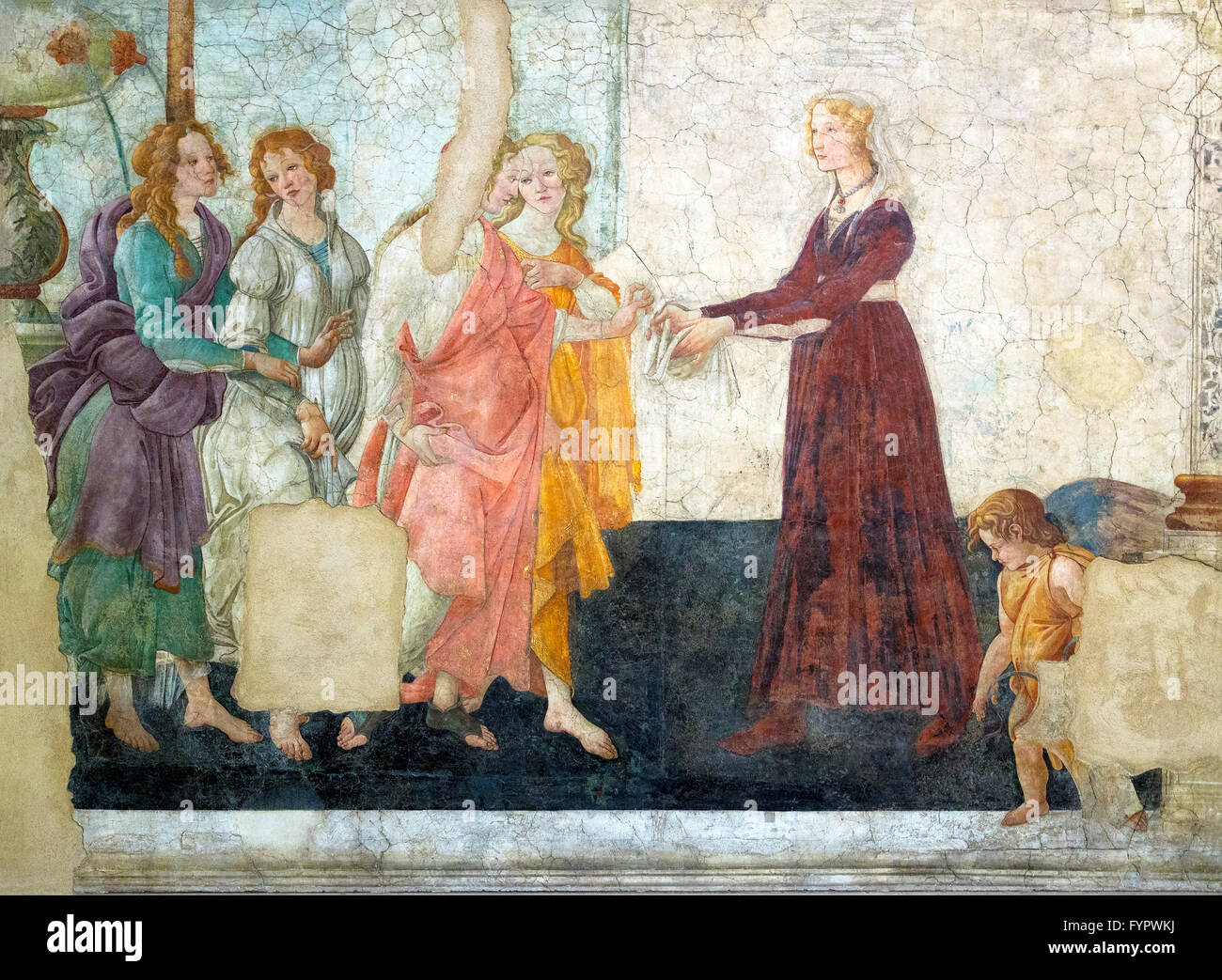 Three graces by botticelli Banque de photographies et d’images à haute ...