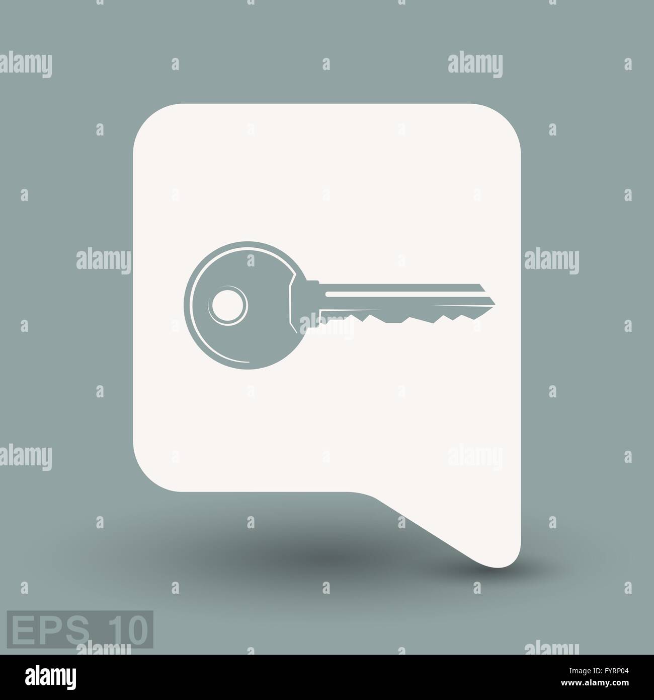 Le pictogramme de clé. Concept de vecteur illustration pour la ...