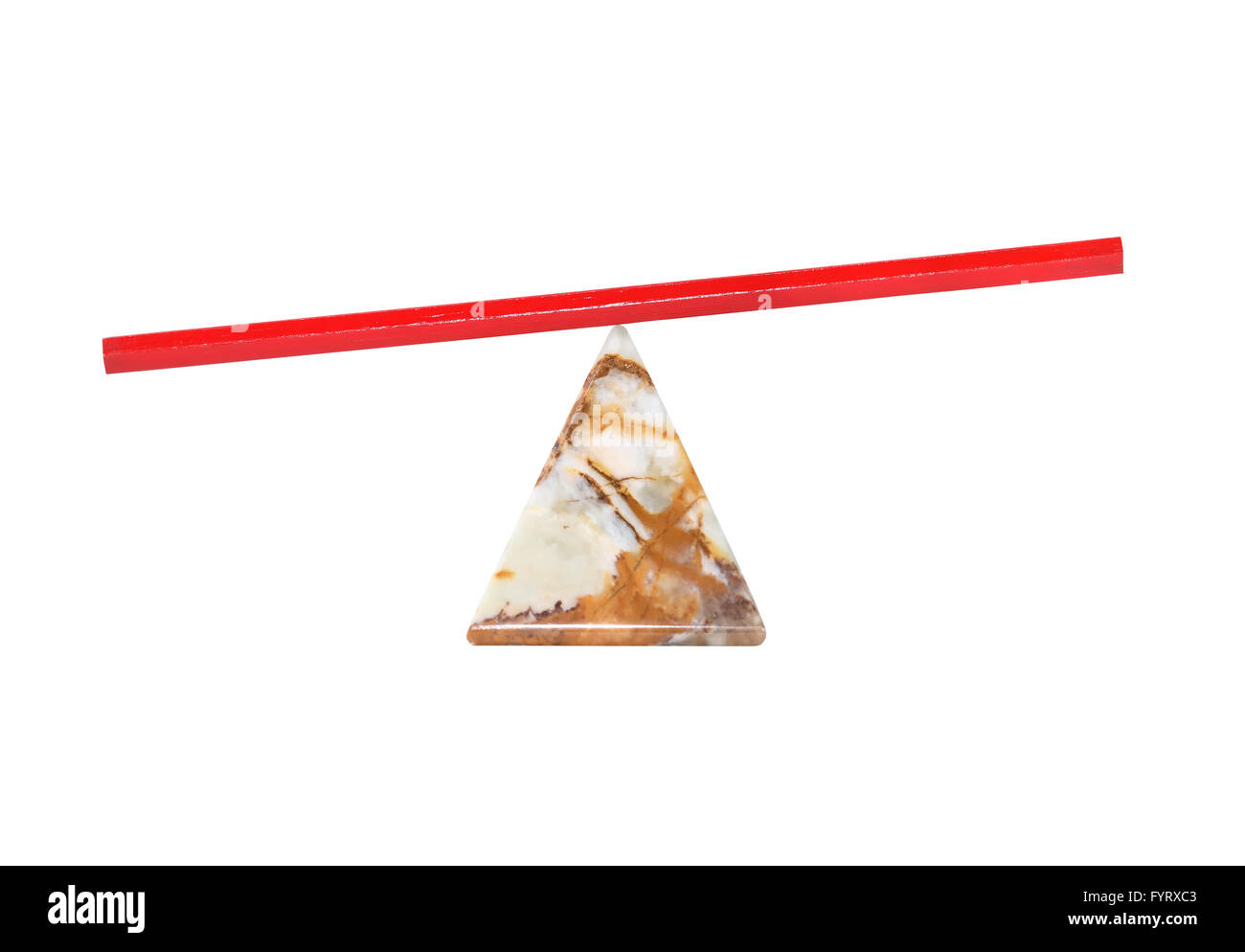 Pyramide de crayon Banque d'images détourées - Alamy