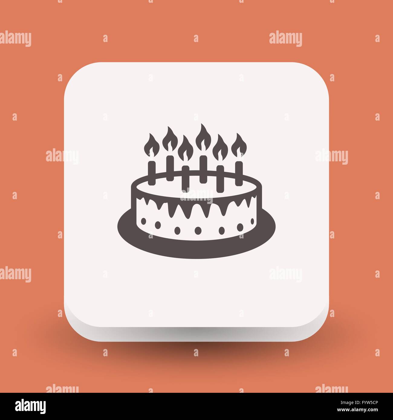 Le pictogramme de gâteau. Concept de vecteur illustration pour la ...