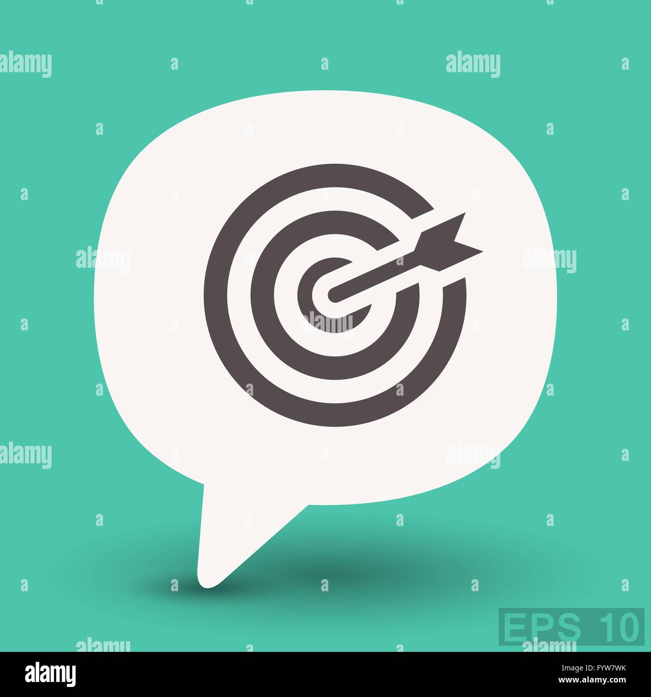 Le pictogramme de l'objectif. Concept de vecteur illustration pour la ...