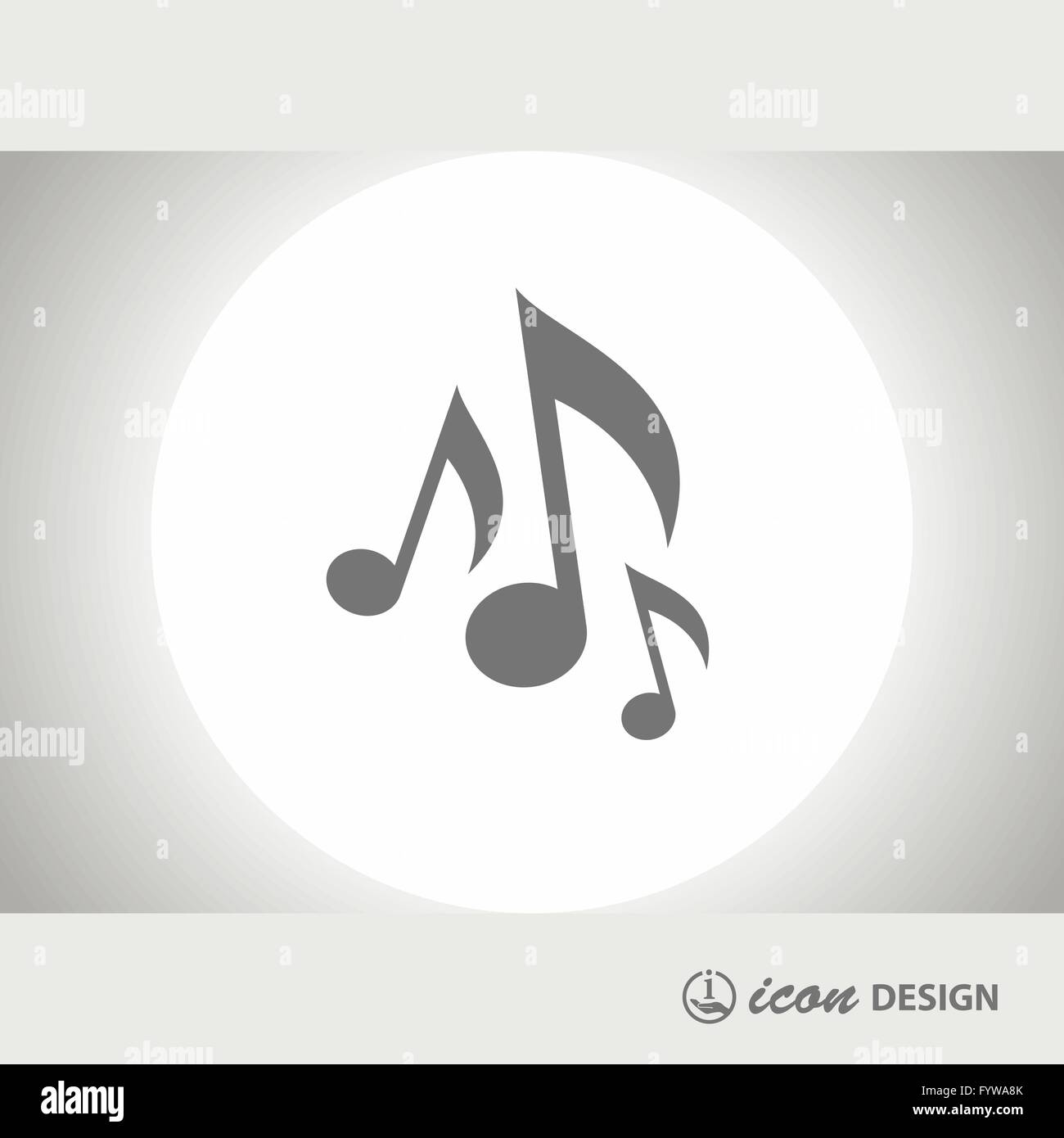 Le pictogramme de note de musique Image Vectorielle Stock - Alamy