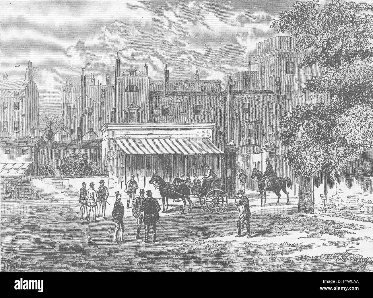 Vieux tattersalls Banque d'images noir et blanc - Alamy