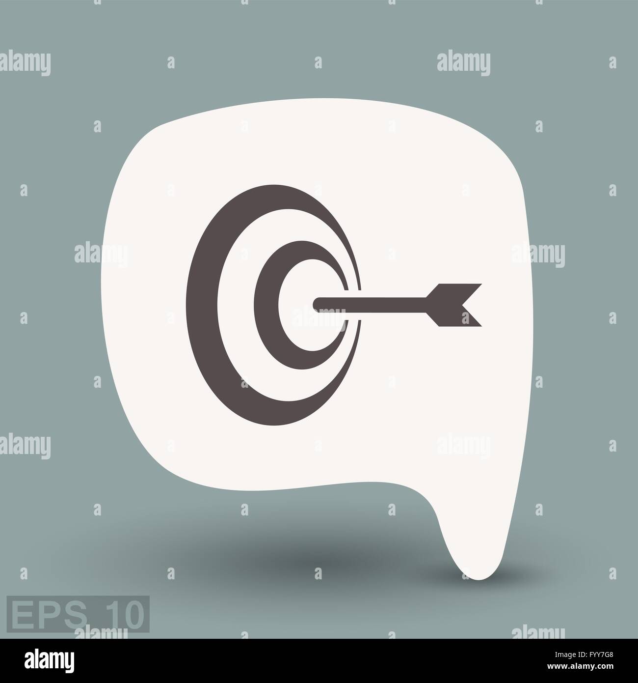 Le pictogramme de l'objectif. Concept de vecteur illustration pour la ...