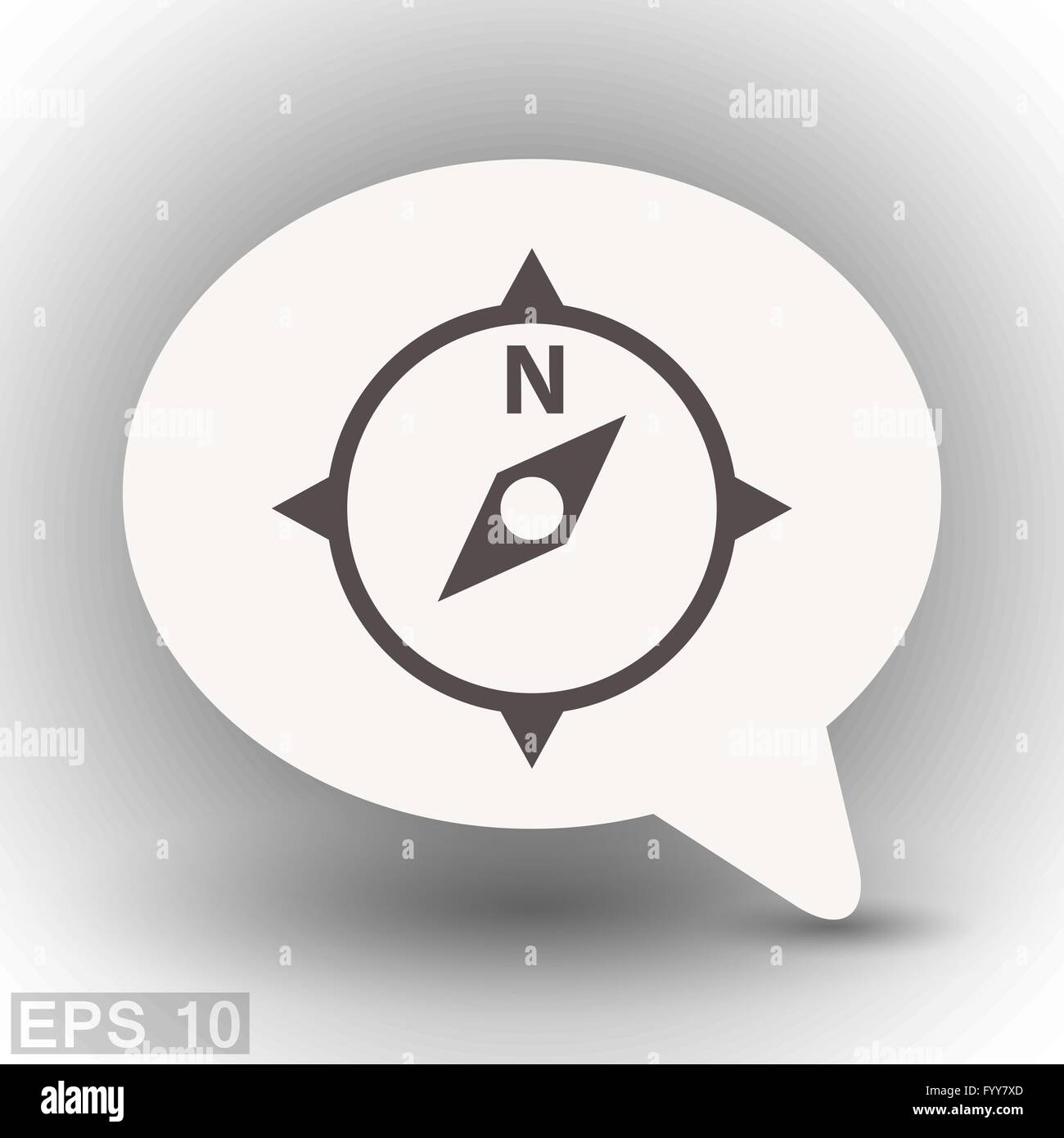 Le pictogramme de boussole. Concept de vecteur illustration pour la ...