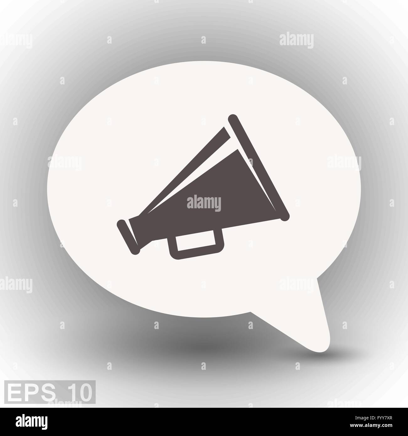 Le pictogramme de mégaphone. Concept de vecteur illustration pour la ...