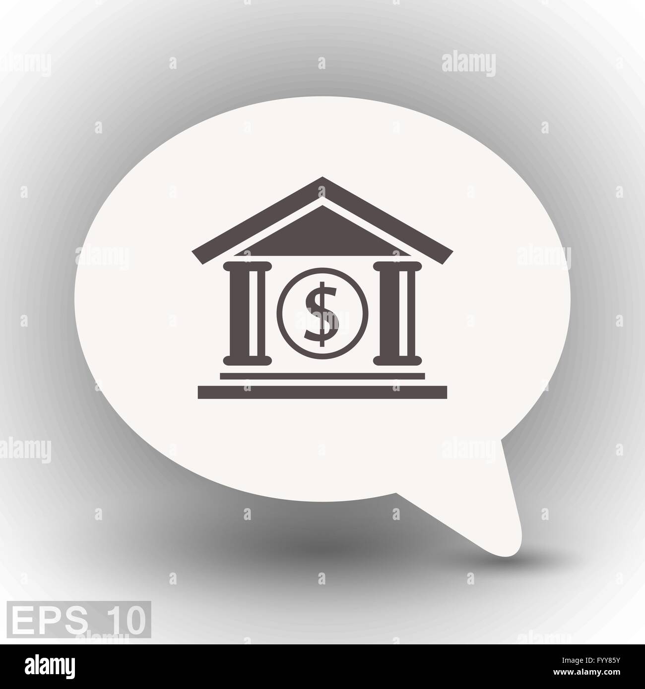 Le pictogramme de la banque. Concept de vecteur illustration pour la ...