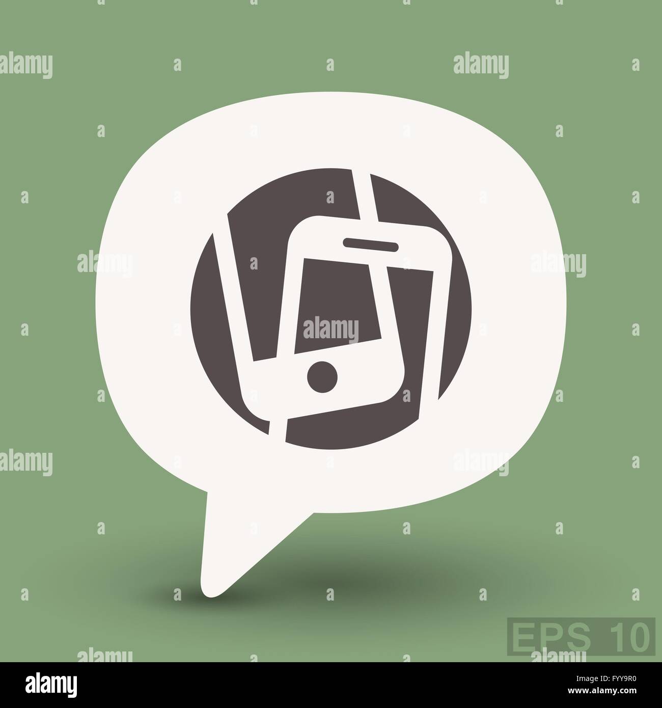 Le pictogramme du mobile. Concept de vecteur illustration pour la ...