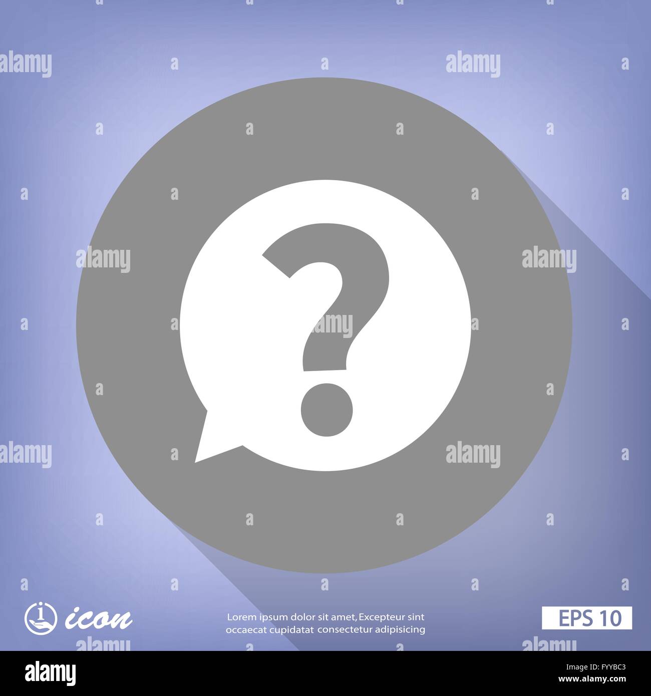 Le pictogramme de question mark Image Vectorielle Stock - Alamy