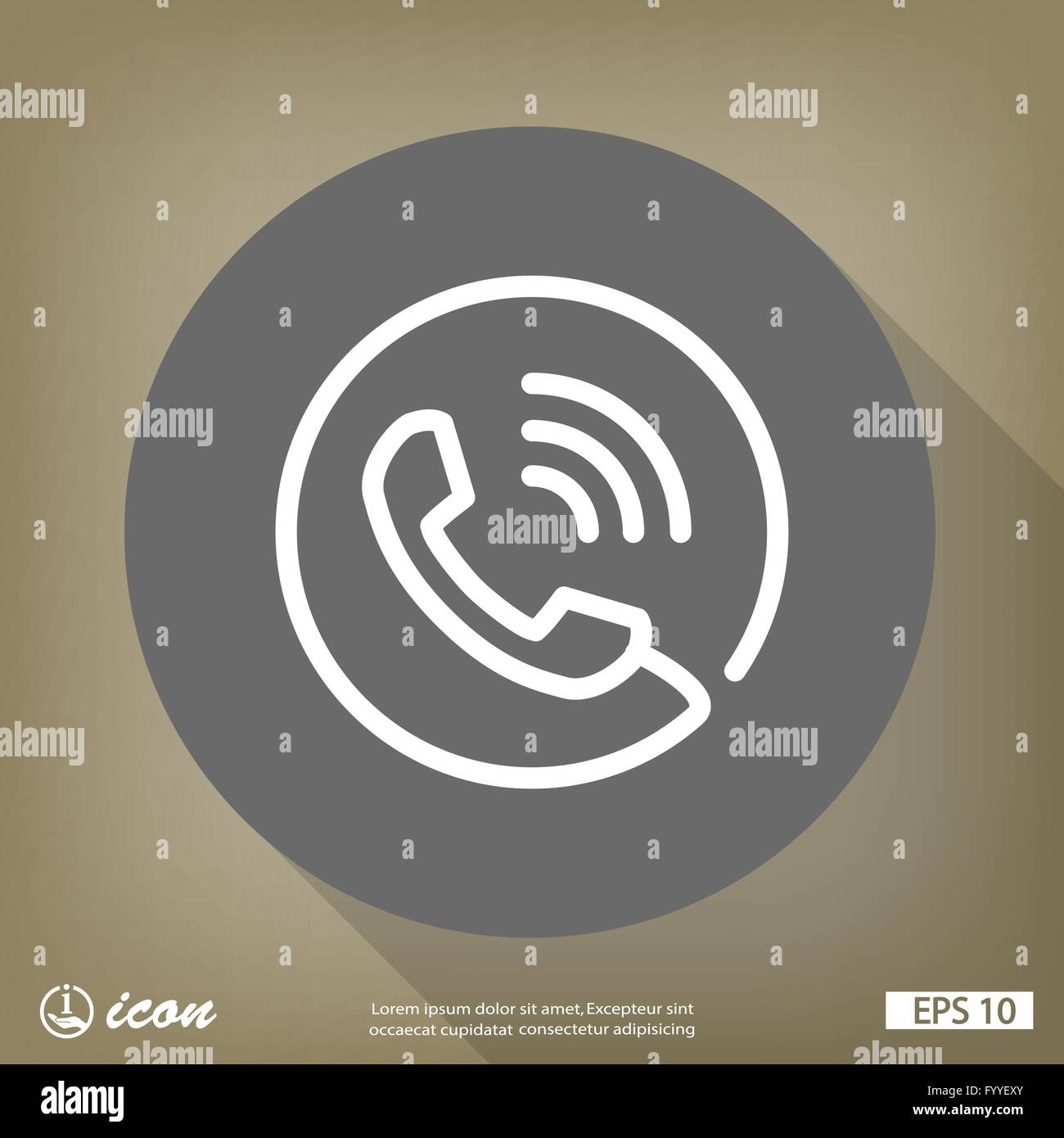 Le pictogramme de téléphone Image Vectorielle Stock - Alamy