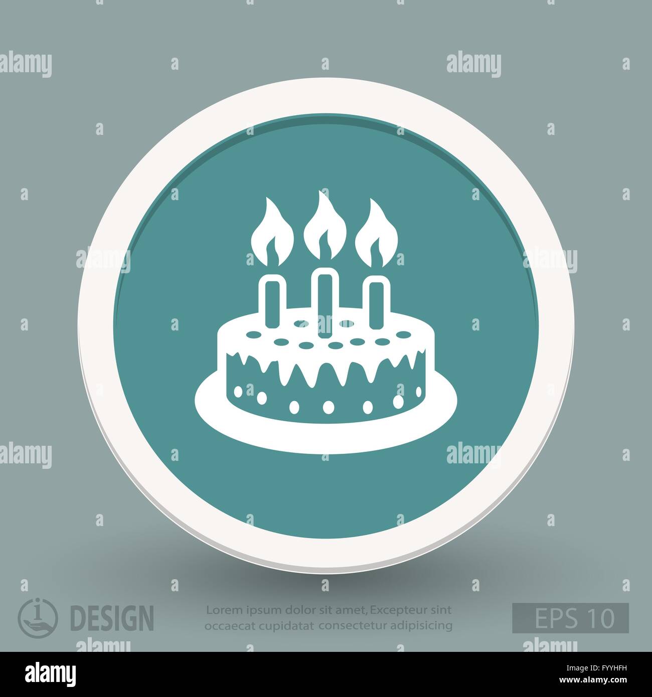 Le pictogramme de gâteau Image Vectorielle Stock - Alamy