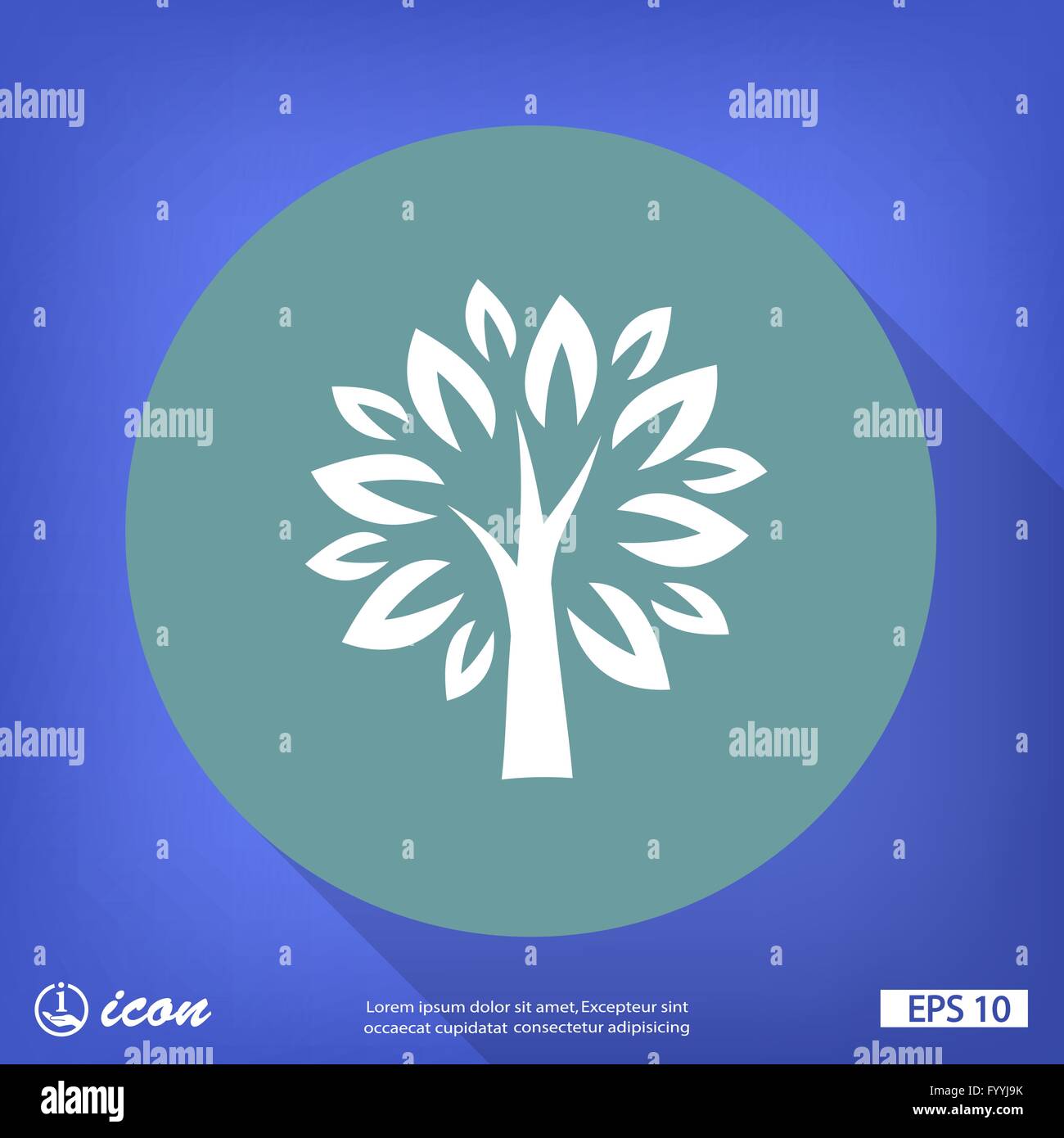 Le pictogramme d'arbre Image Vectorielle Stock - Alamy