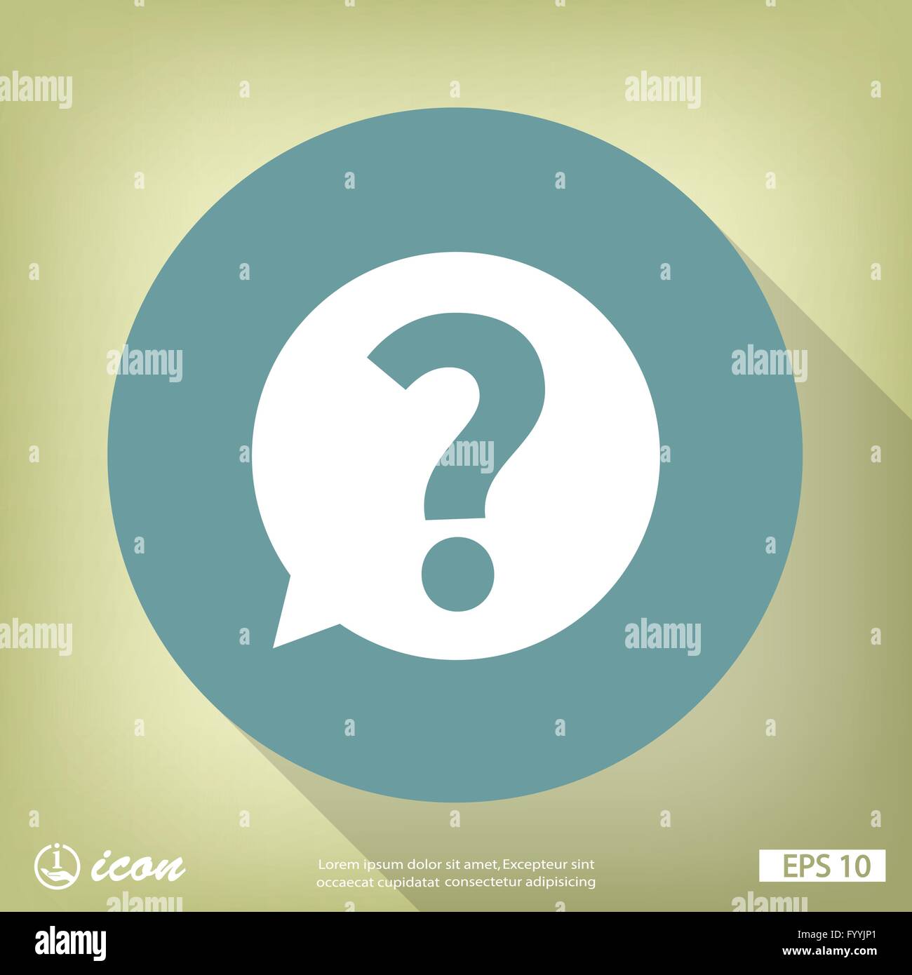 Le pictogramme de question mark Image Vectorielle Stock - Alamy