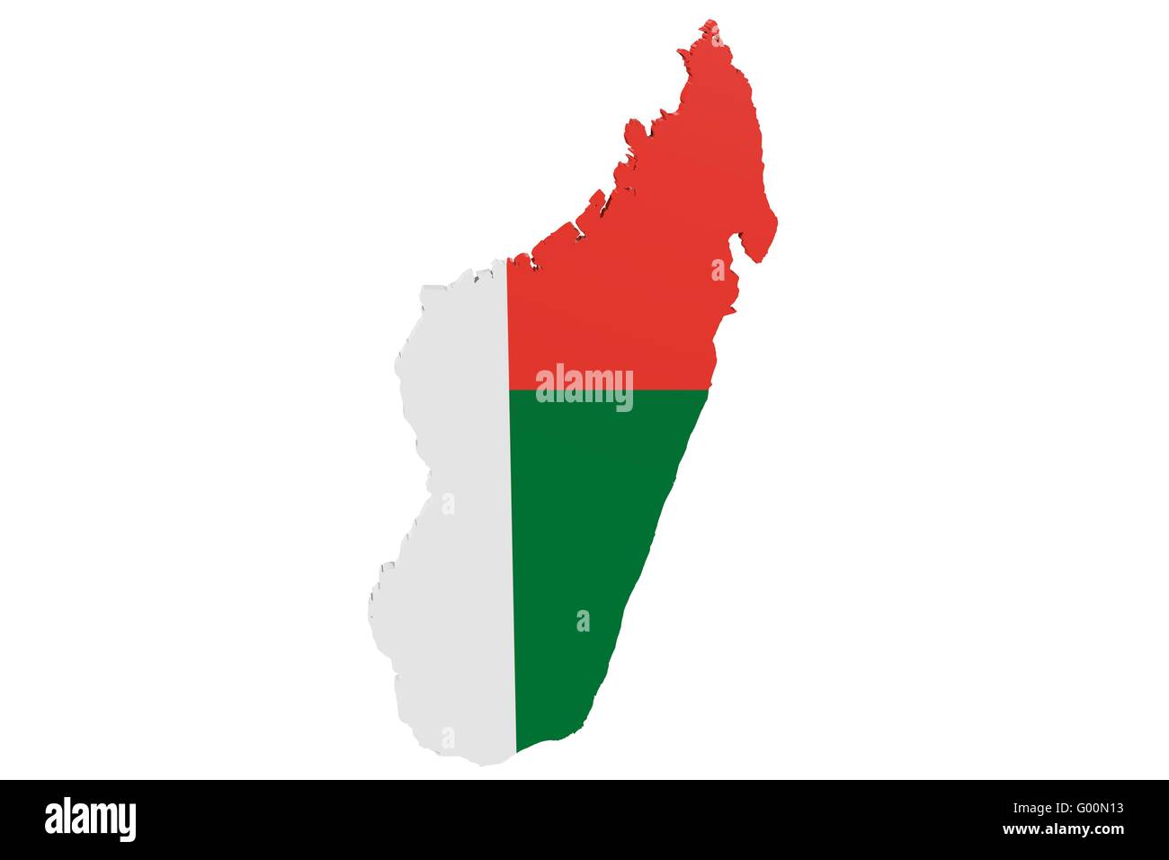 Carte Drapeau Madagascar Photo Stock - Alamy