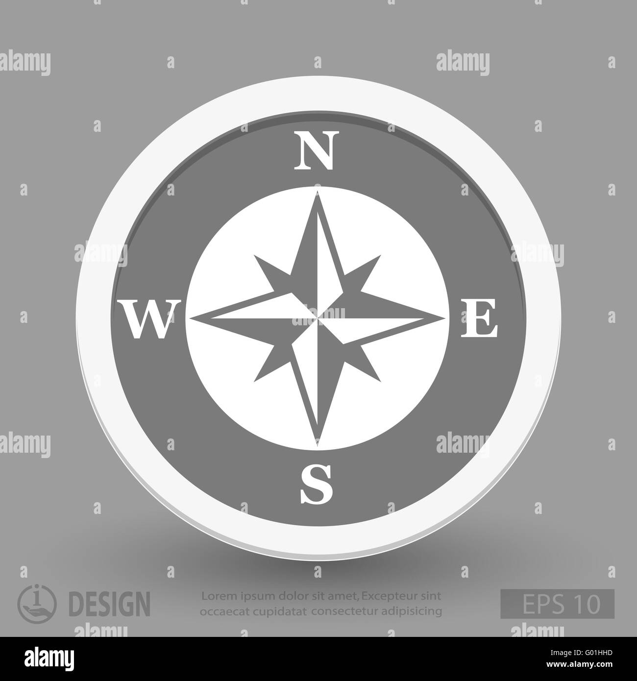 Le pictogramme de Compass Image Vectorielle Stock - Alamy