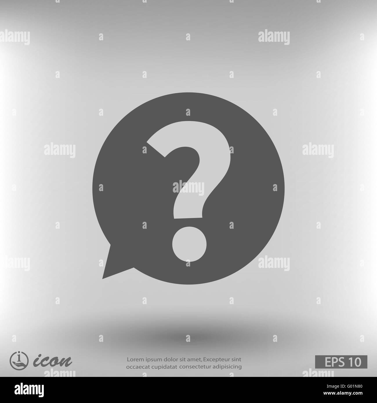 Le pictogramme de question mark Image Vectorielle Stock - Alamy