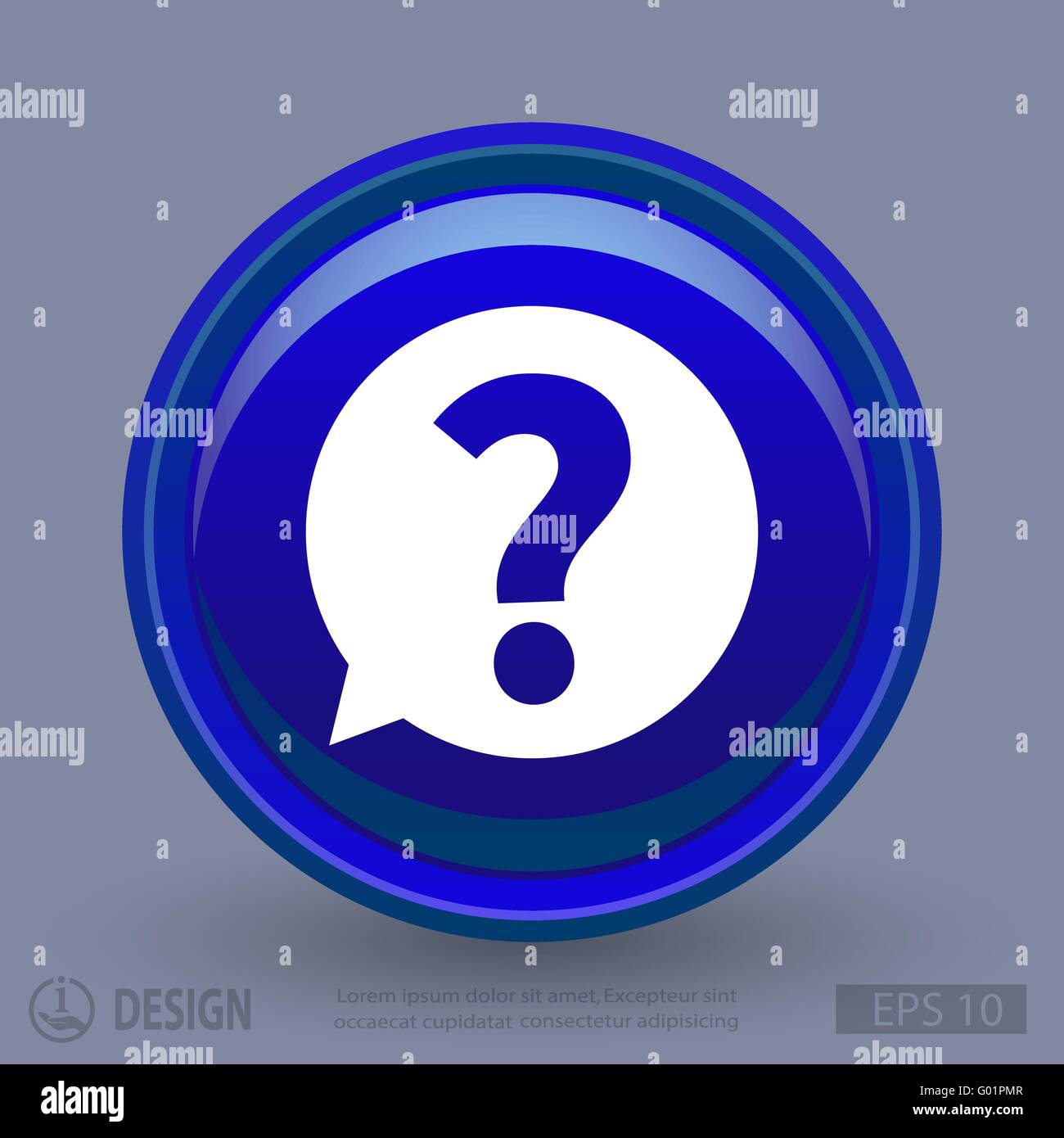 Le pictogramme de question mark Image Vectorielle Stock - Alamy