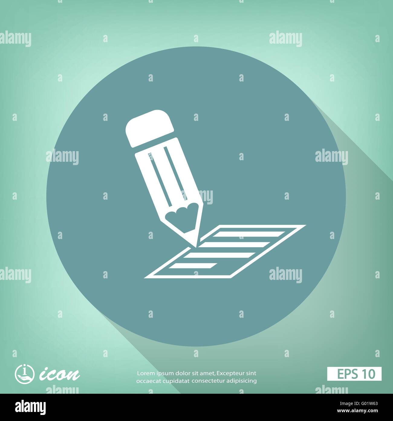 Le pictogramme de la note Image Vectorielle Stock - Alamy