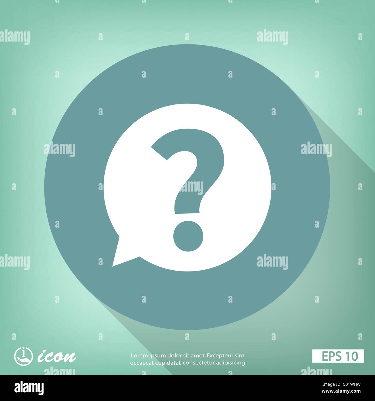 Le pictogramme de question mark Image Vectorielle Stock - Alamy