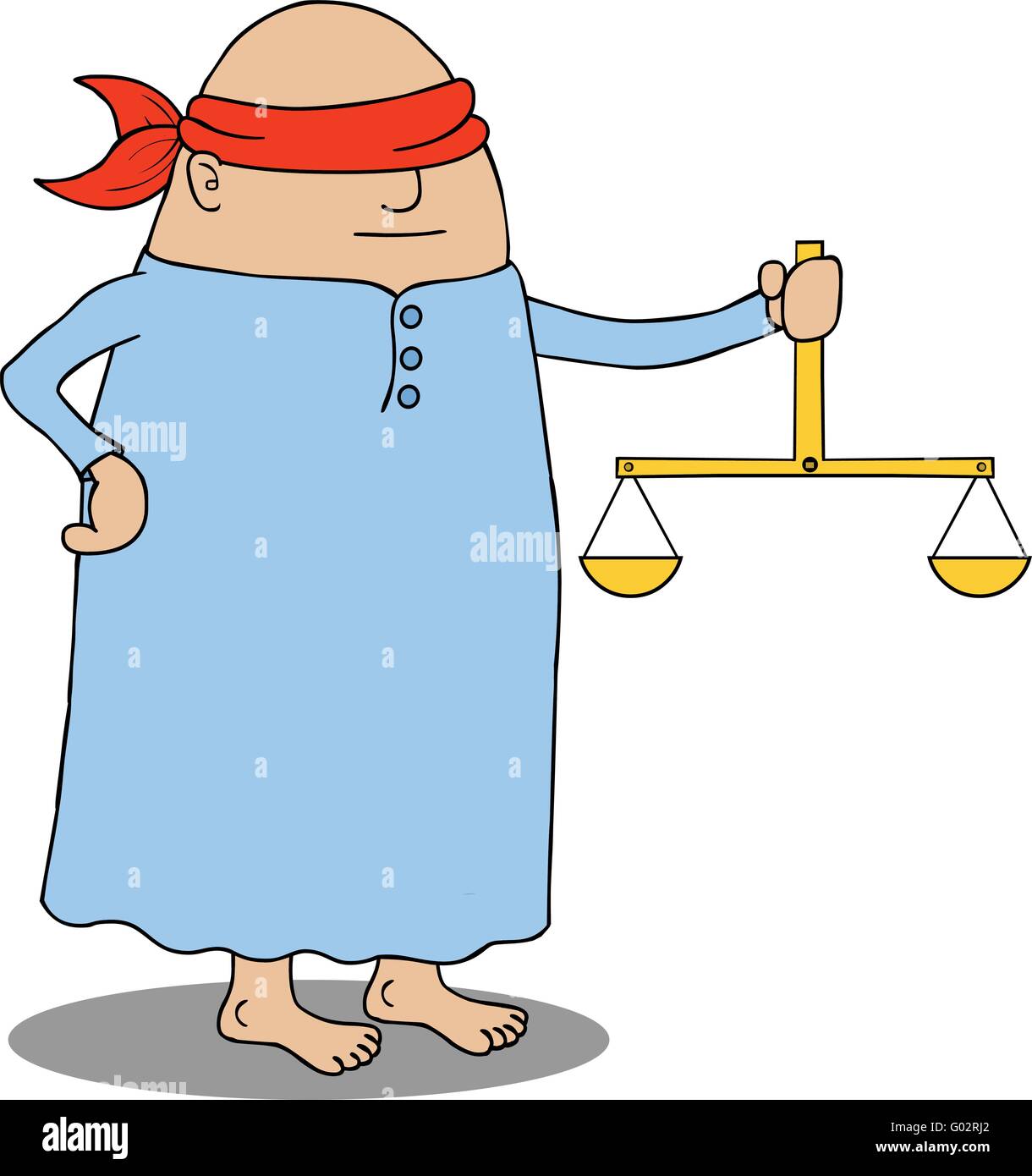 Scale of justice cartoon Banque de photographies et d’images à haute ...