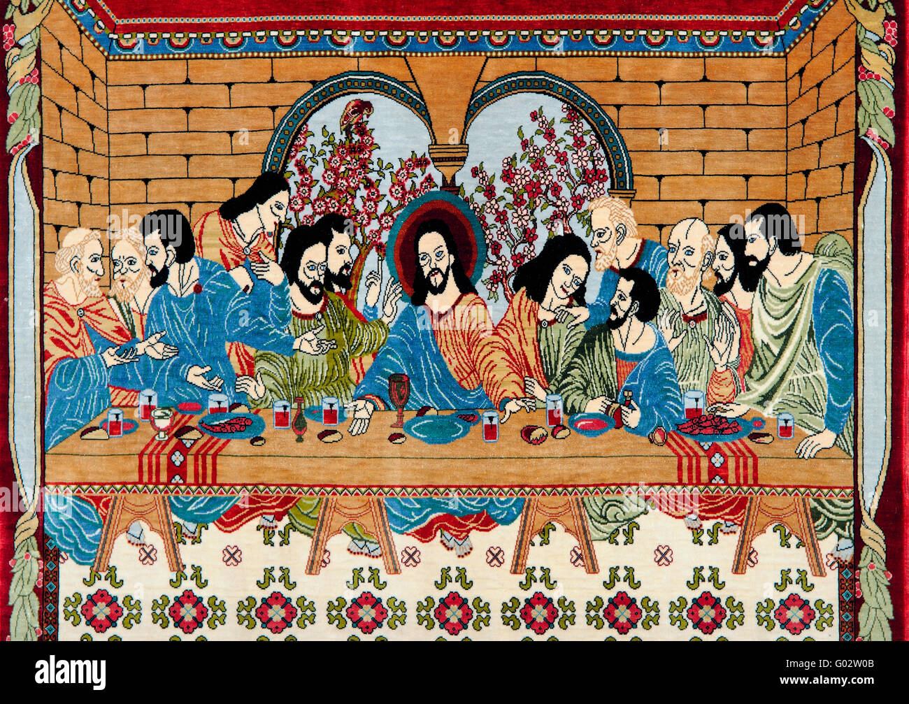 La sainte cène avec les 12 apotres Banque de photographies et d’images ...