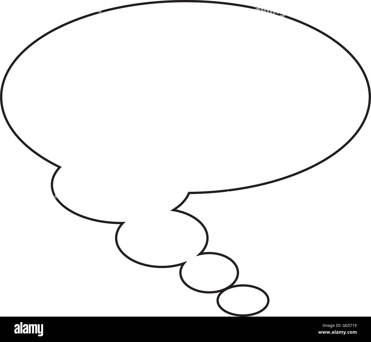 Bulle de pensée et de parole Photo Stock - Alamy