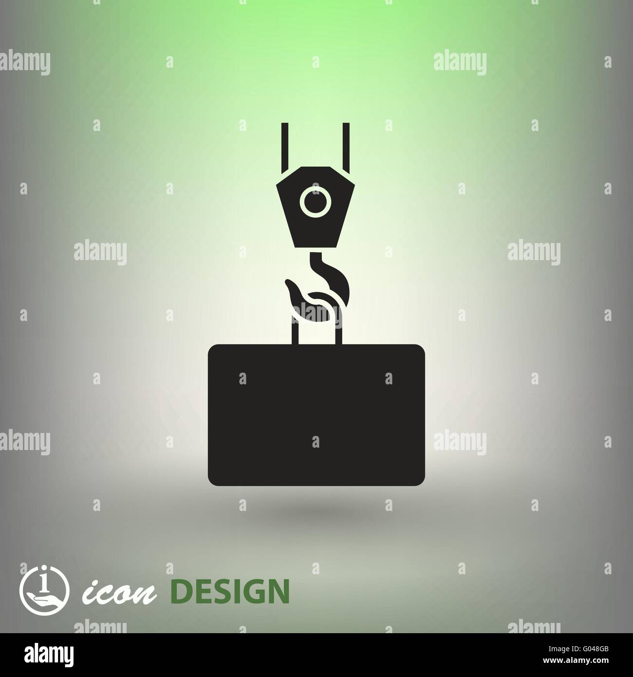 Le pictogramme du crochet de grue Image Vectorielle Stock - Alamy