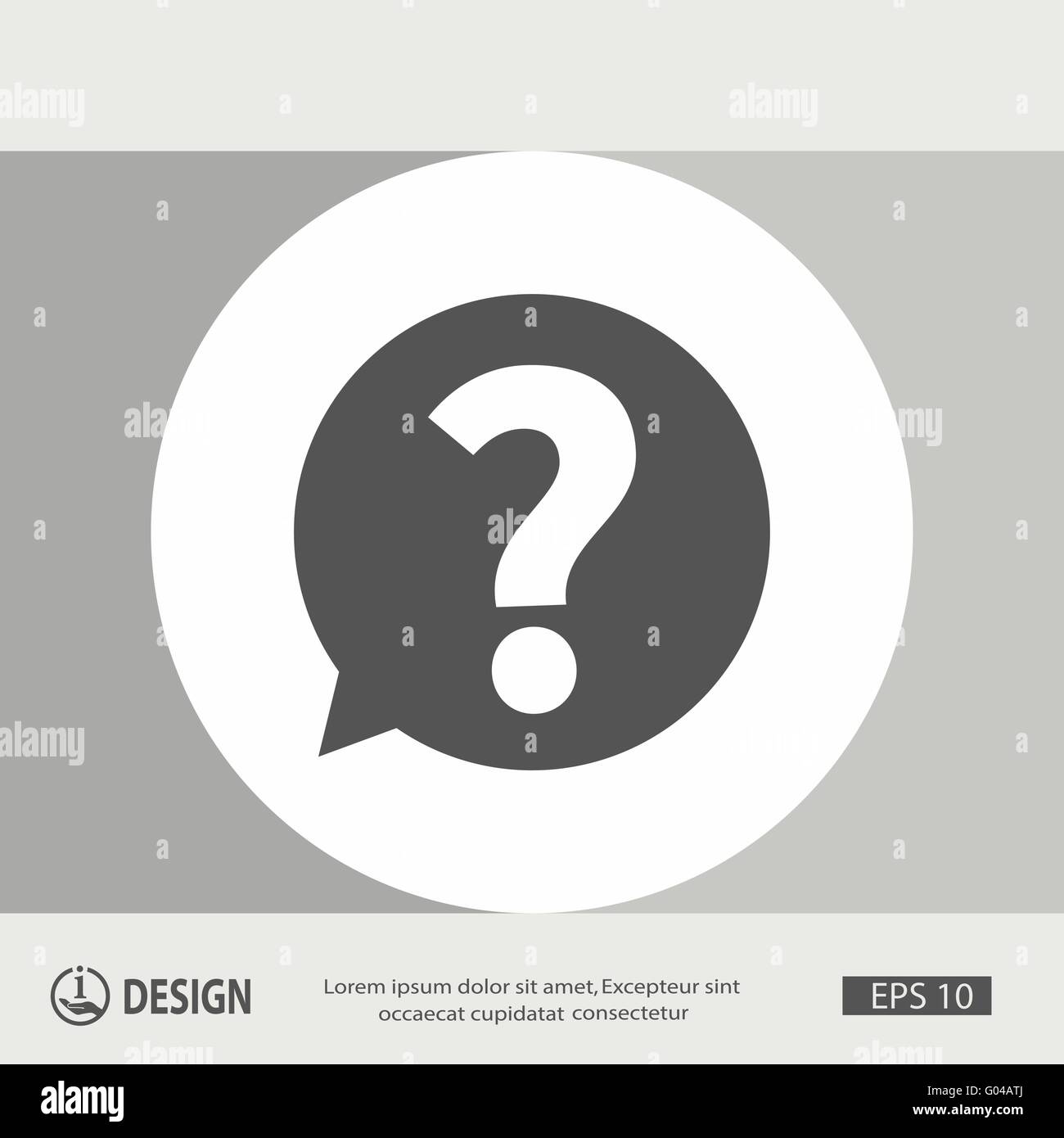 Le pictogramme de question mark Image Vectorielle Stock - Alamy