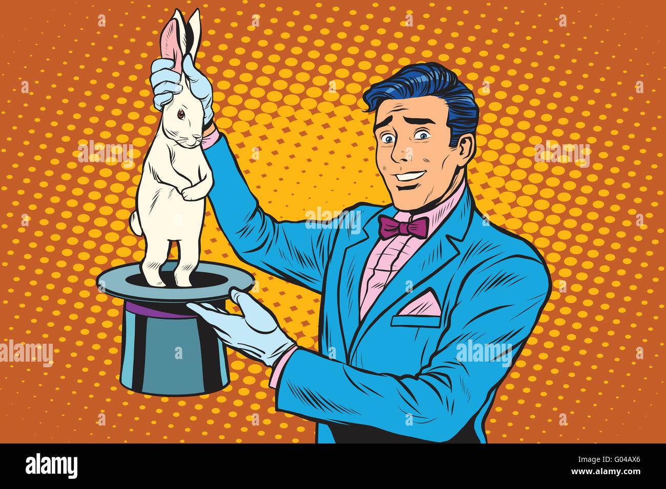 Chapeau de magicien lapin Banque de photographies et d’images à haute ...