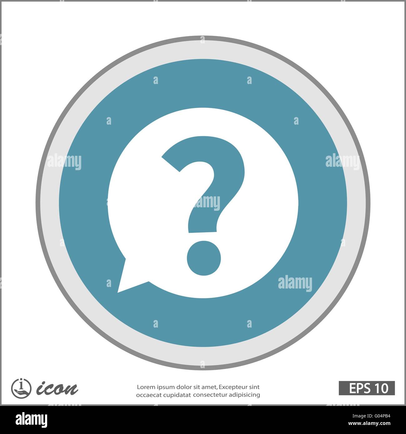 Le pictogramme de question mark Image Vectorielle Stock - Alamy
