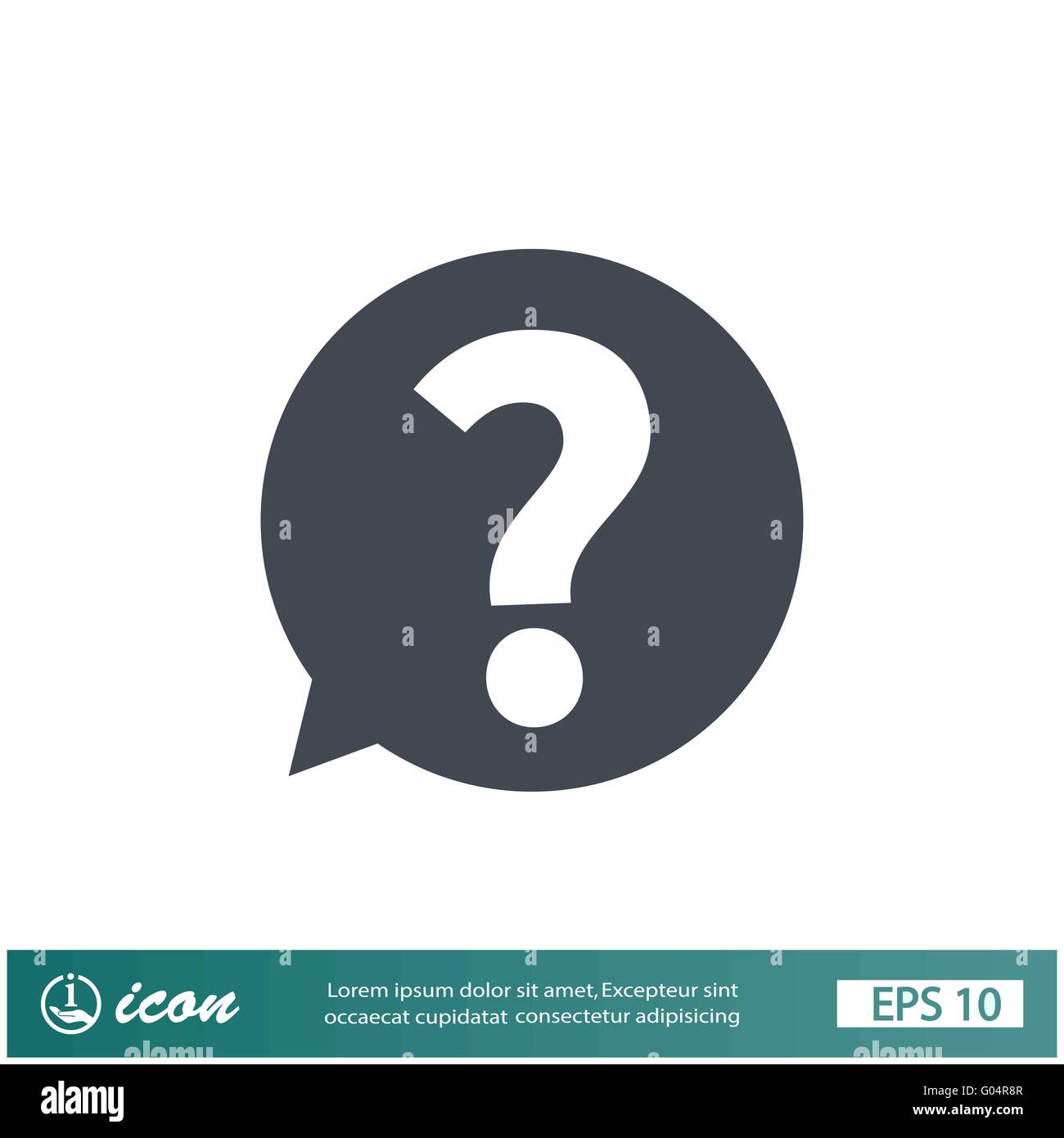 Le pictogramme de question mark Image Vectorielle Stock - Alamy