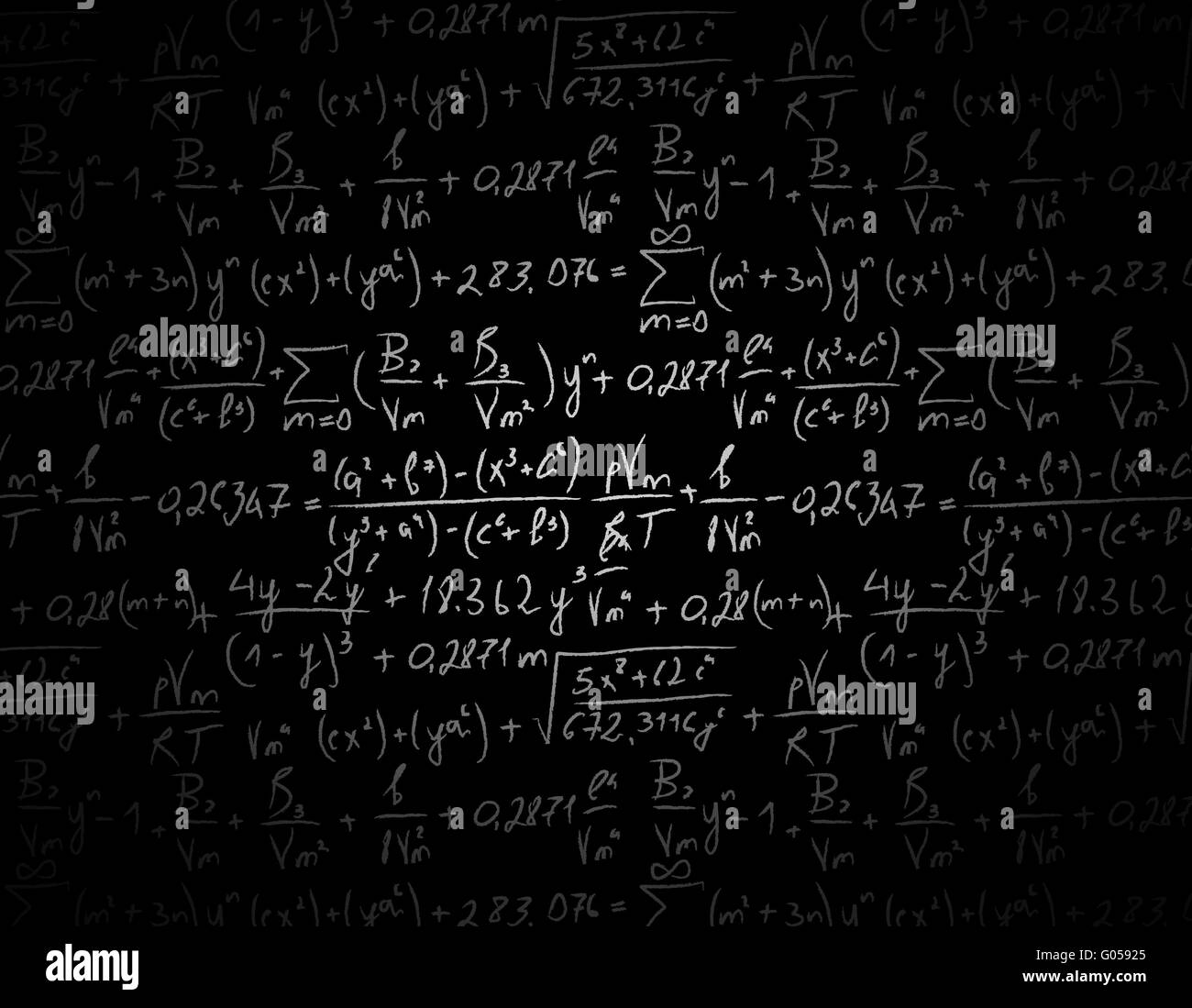 Test de maths Banque d'images noir et blanc - Alamy