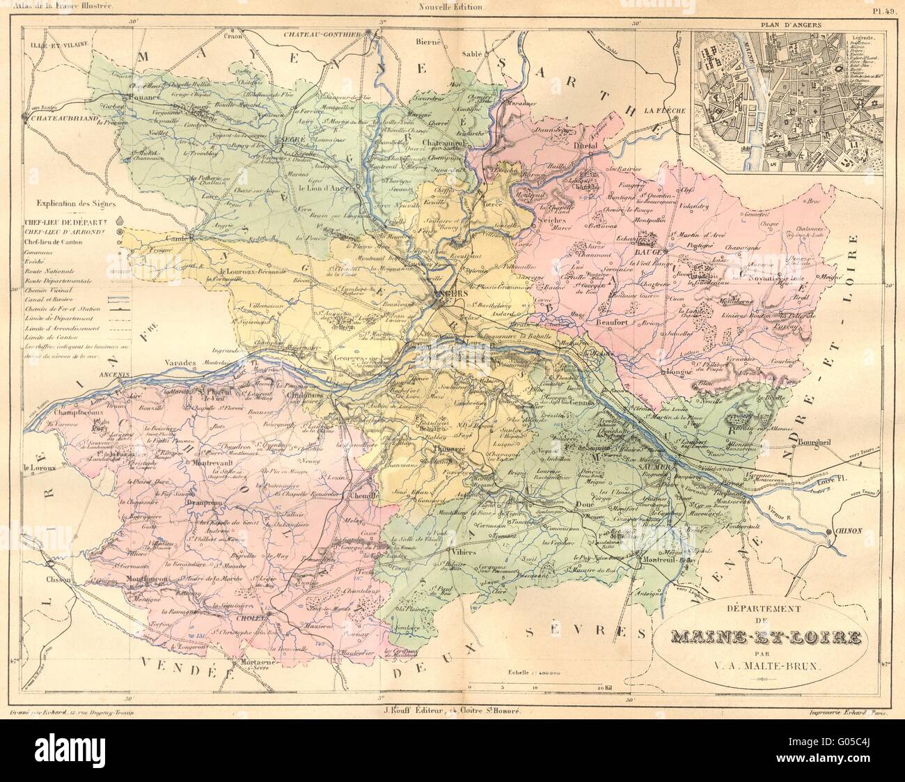 Angers plan Banque de photographies et d’images à haute résolution - Alamy