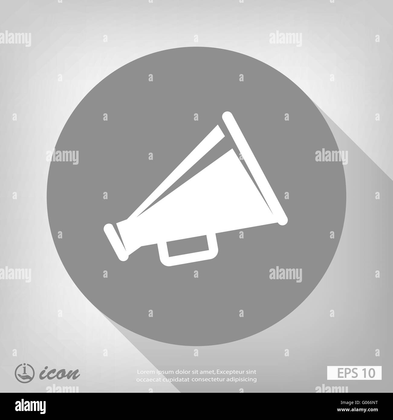 Le pictogramme de mégaphone Image Vectorielle Stock - Alamy
