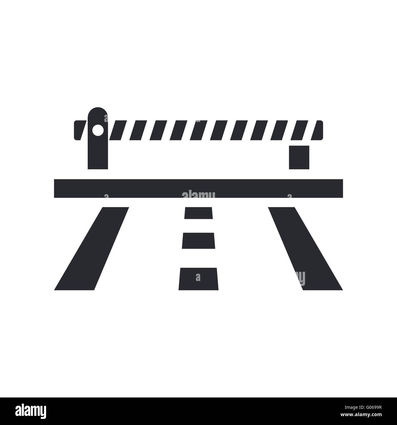 Vector illustration de l'icône de la frontière routière isolés Photo ...