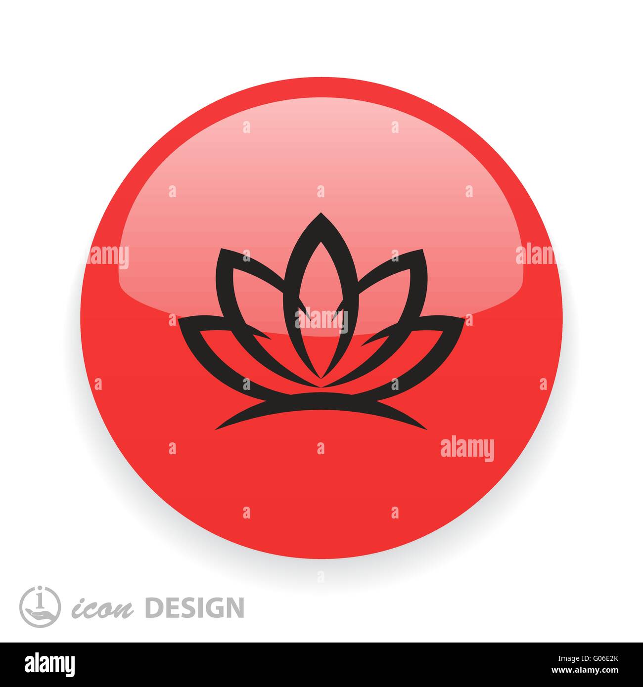 Le pictogramme de lotus. Concept de vecteur illustration pour la ...