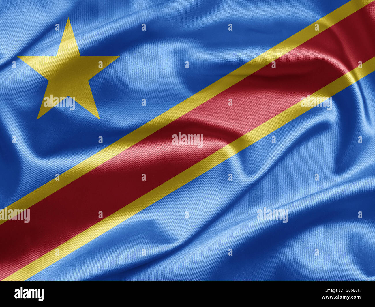 République démocratique du drapeau du congo Banque de photographies et ...