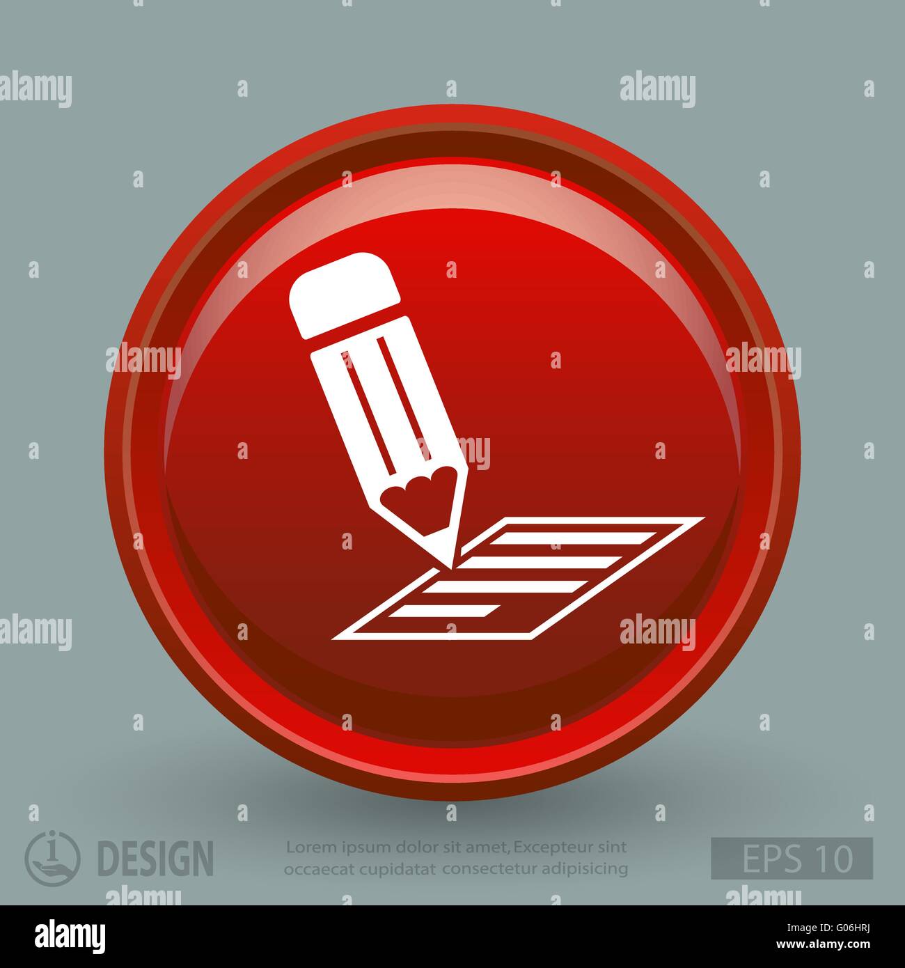 Le pictogramme de la note Image Vectorielle Stock - Alamy