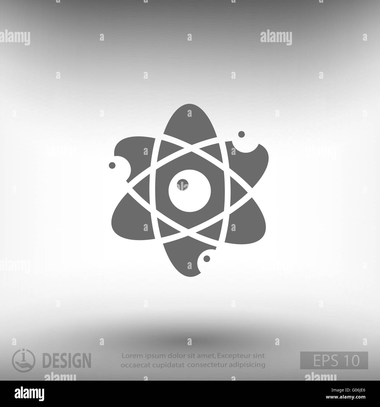 Le pictogramme d'atom Image Vectorielle Stock - Alamy