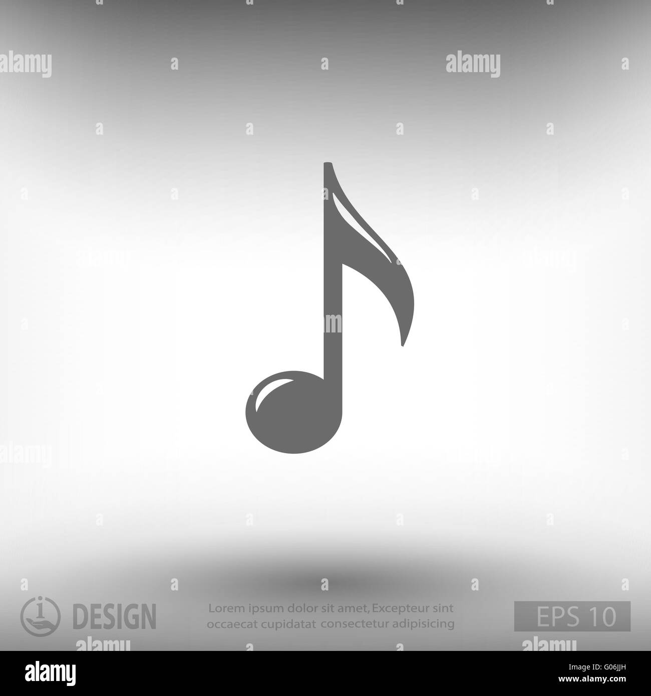 Le pictogramme de note de musique Image Vectorielle Stock - Alamy