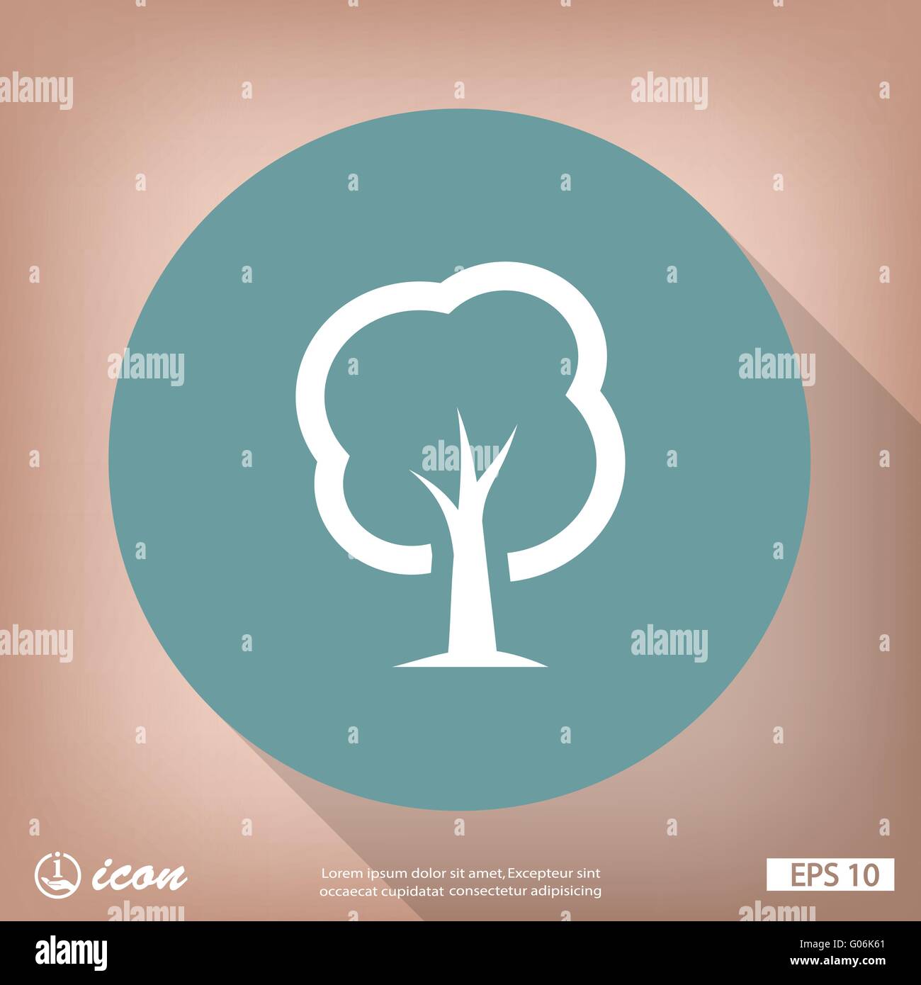 Le pictogramme d'arbre Image Vectorielle Stock - Alamy