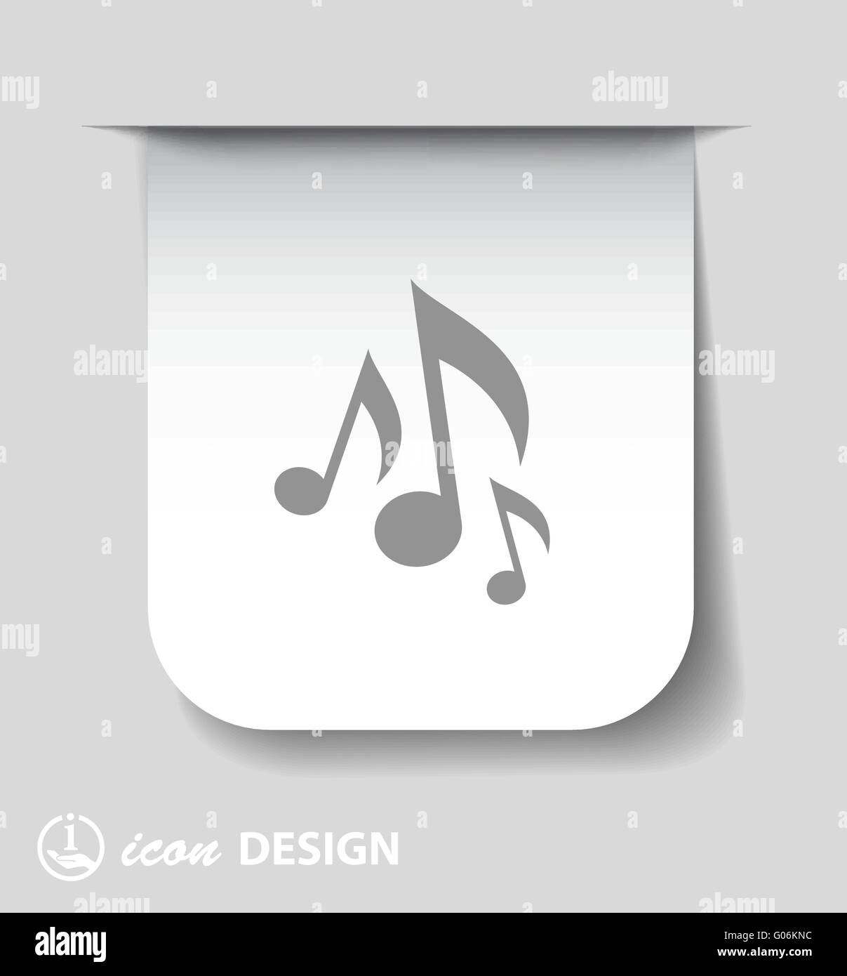 Le pictogramme de note de musique Image Vectorielle Stock - Alamy