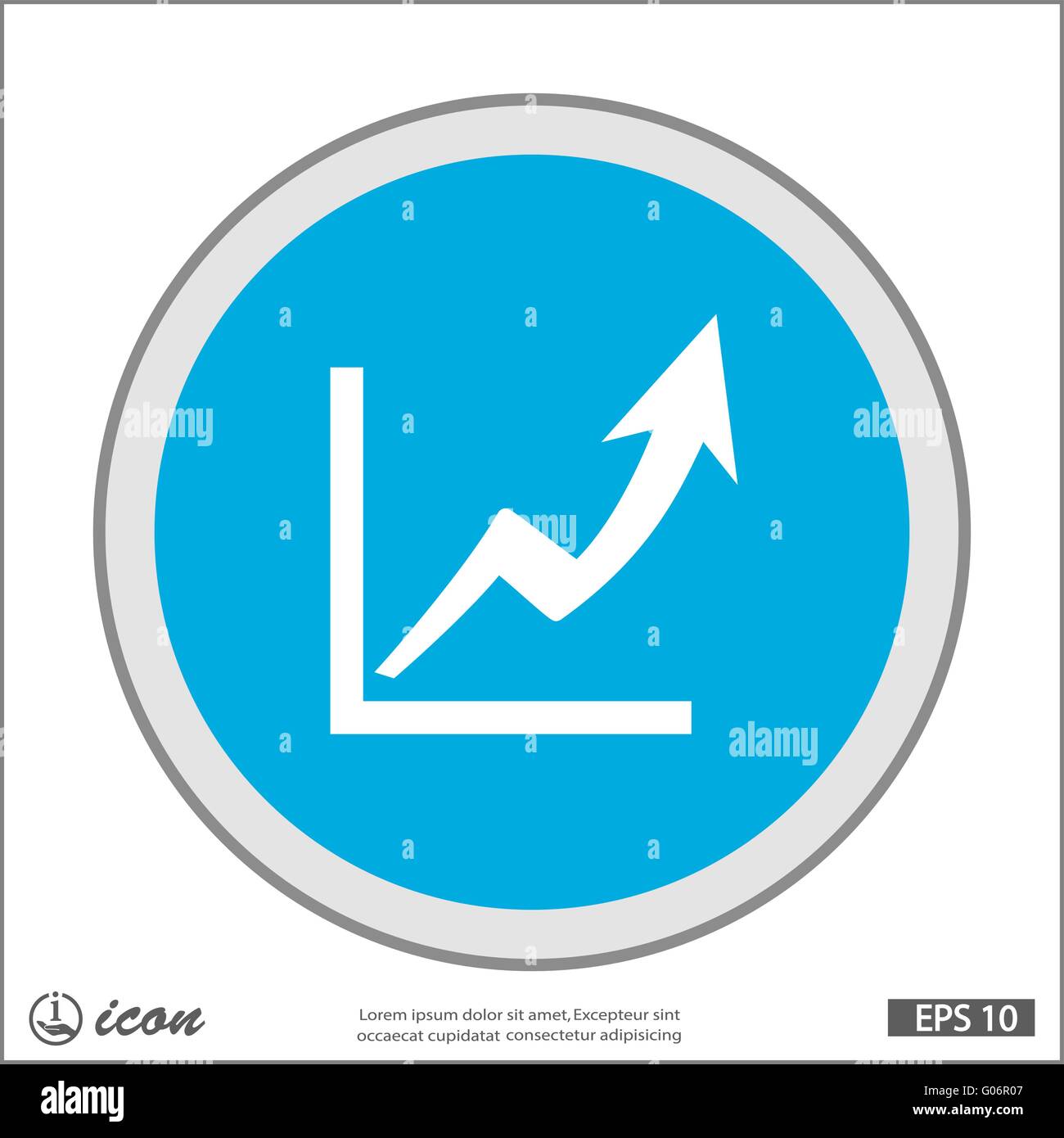 Le pictogramme du graphique. Concept de vecteur illustration pour la ...