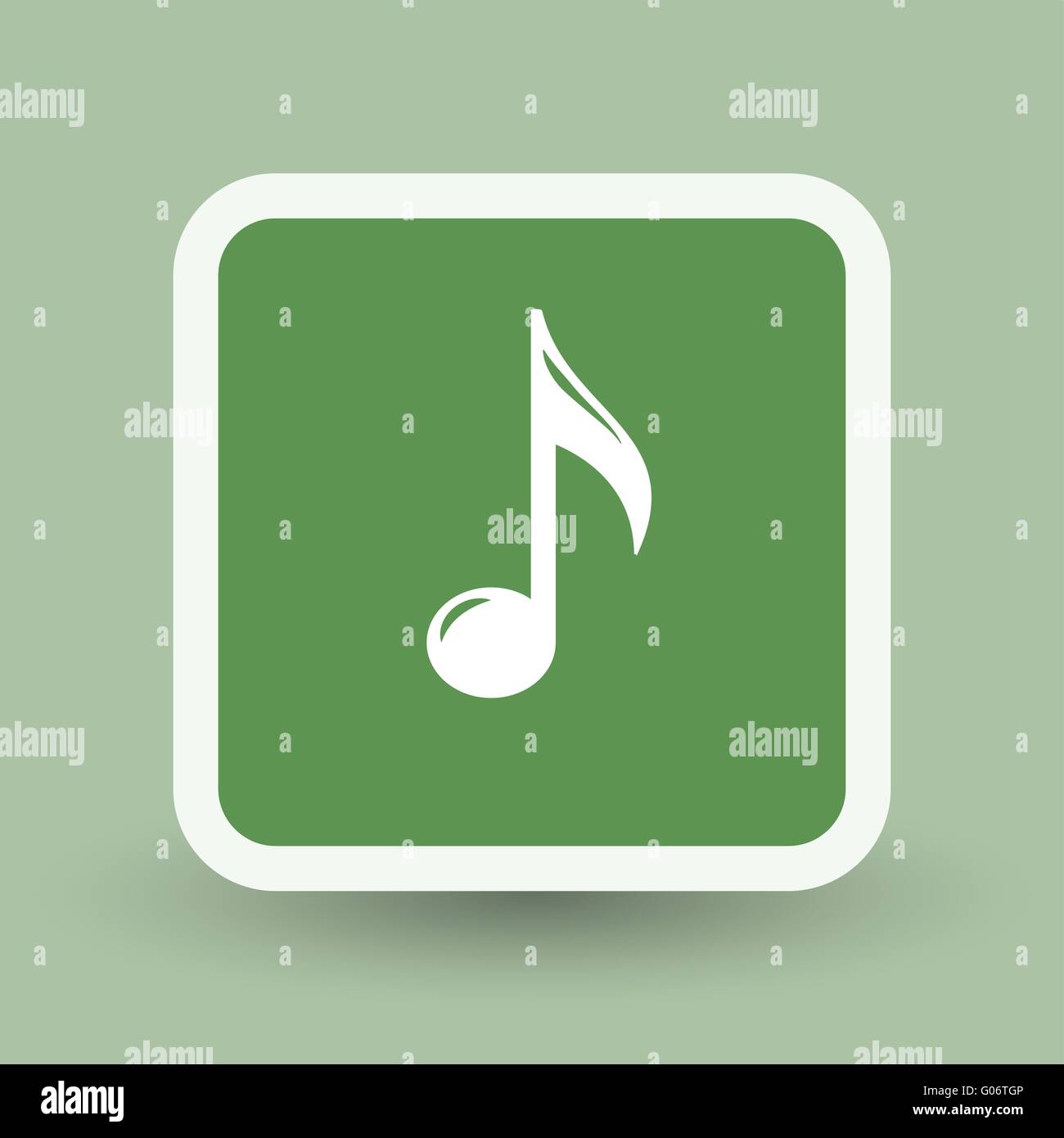 Le pictogramme de note de musique Image Vectorielle Stock - Alamy