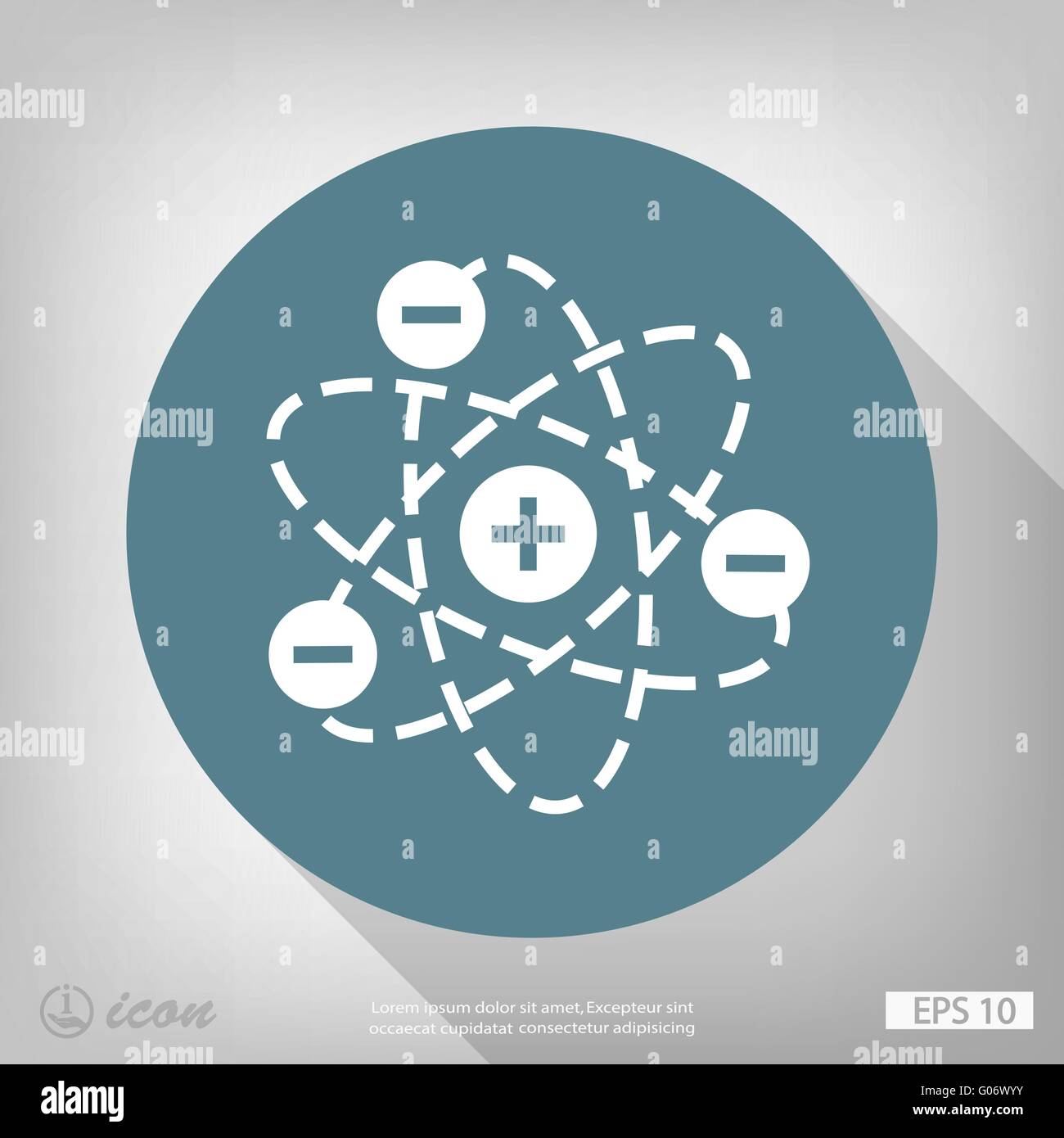 Le pictogramme d'atom Image Vectorielle Stock - Alamy