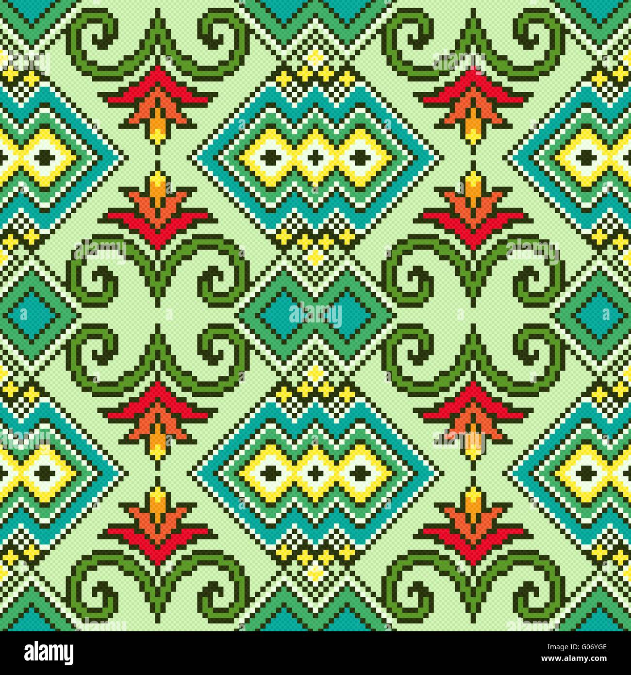 Texture broderie Banque d'images vectorielles - Alamy