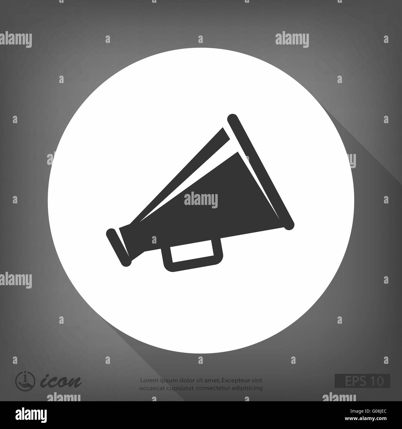 Le pictogramme de mégaphone Image Vectorielle Stock - Alamy