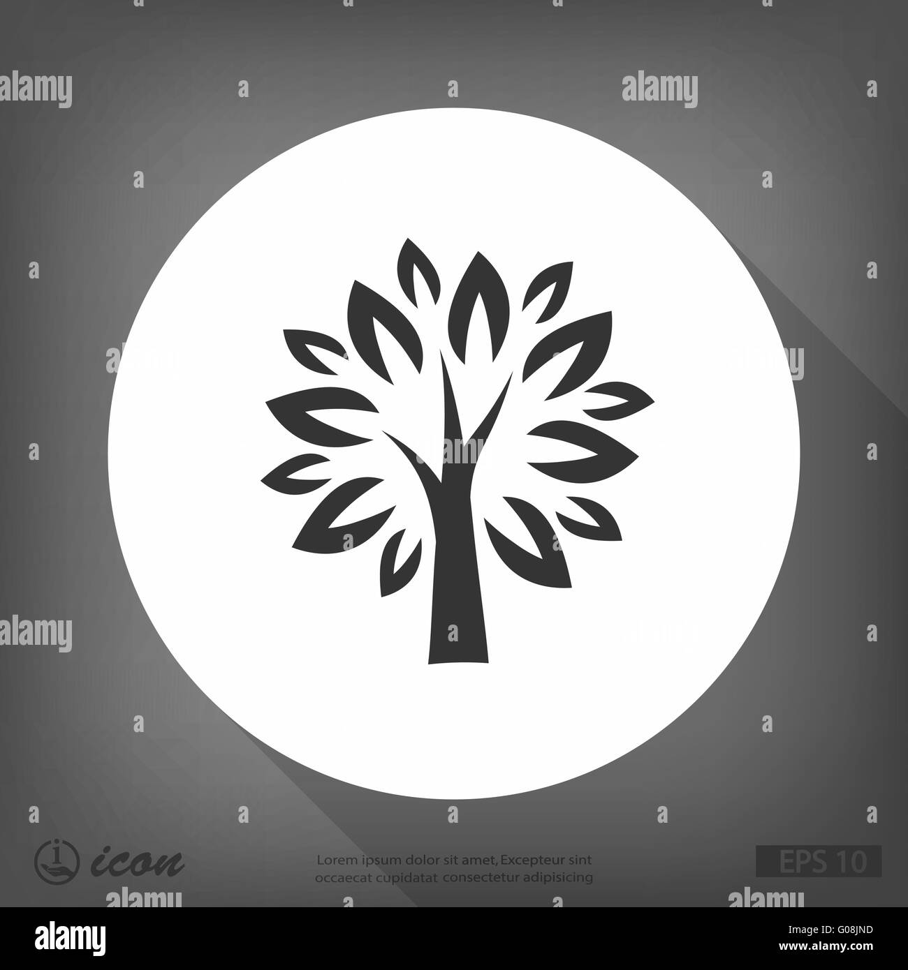 Le pictogramme d'arbre Image Vectorielle Stock - Alamy