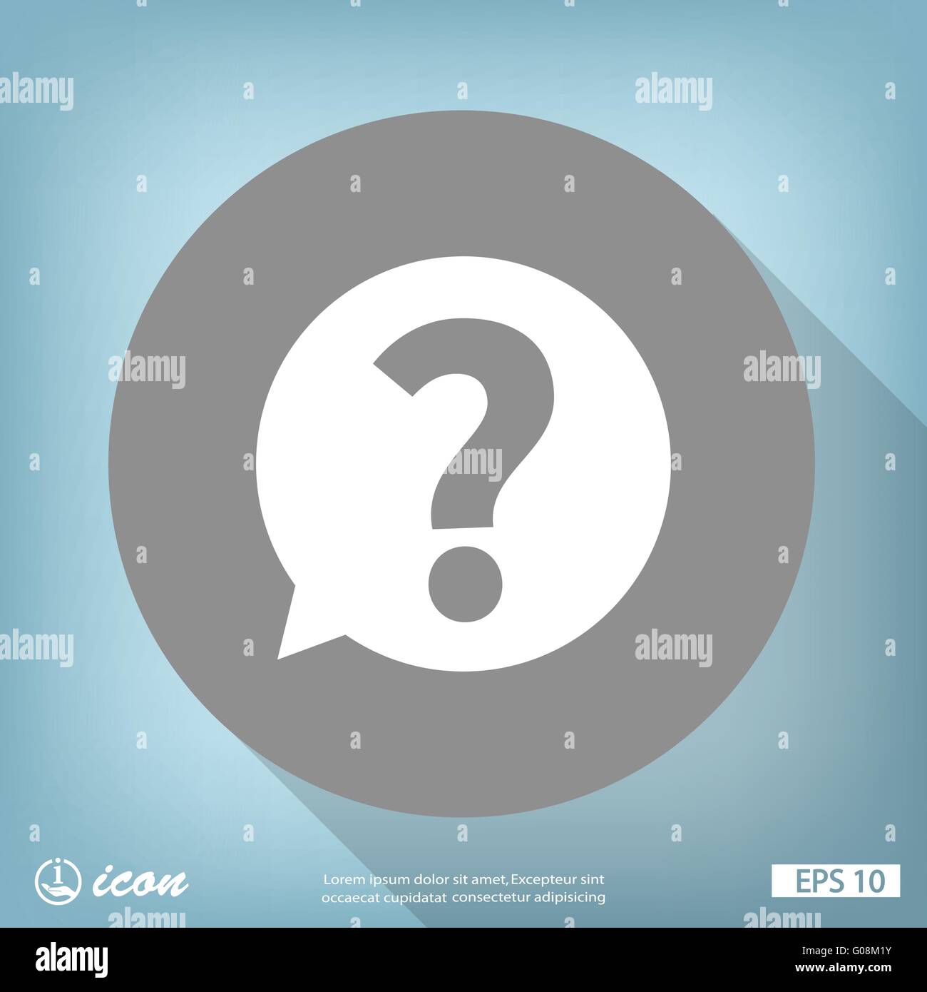 Le pictogramme de question mark Image Vectorielle Stock - Alamy