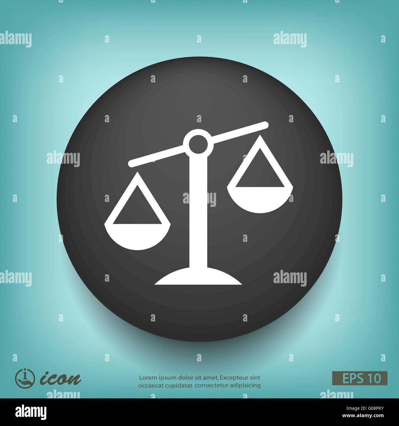 Le pictogramme de la justice scales Image Vectorielle Stock - Alamy